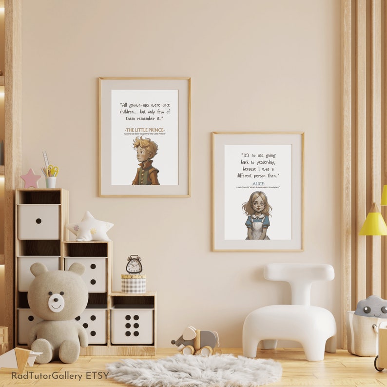 Popular Books Characters Motivational Quotes, Literature Posters ...