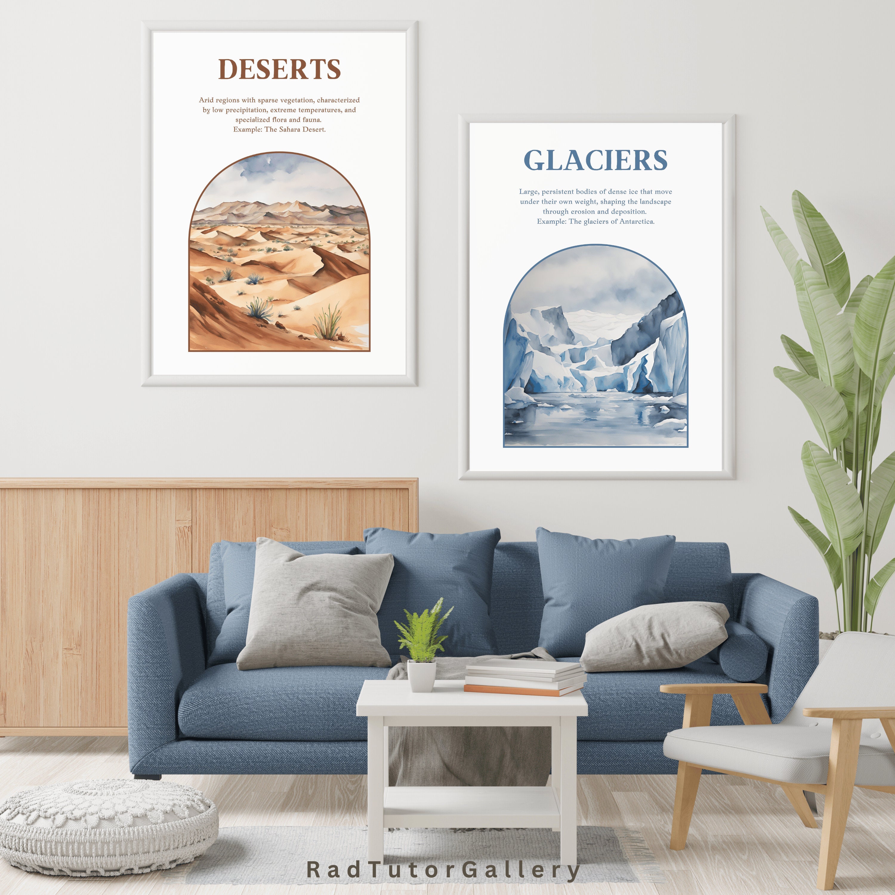 Landforms Posters Set, Natural Features Geography Classroom Decor for ...