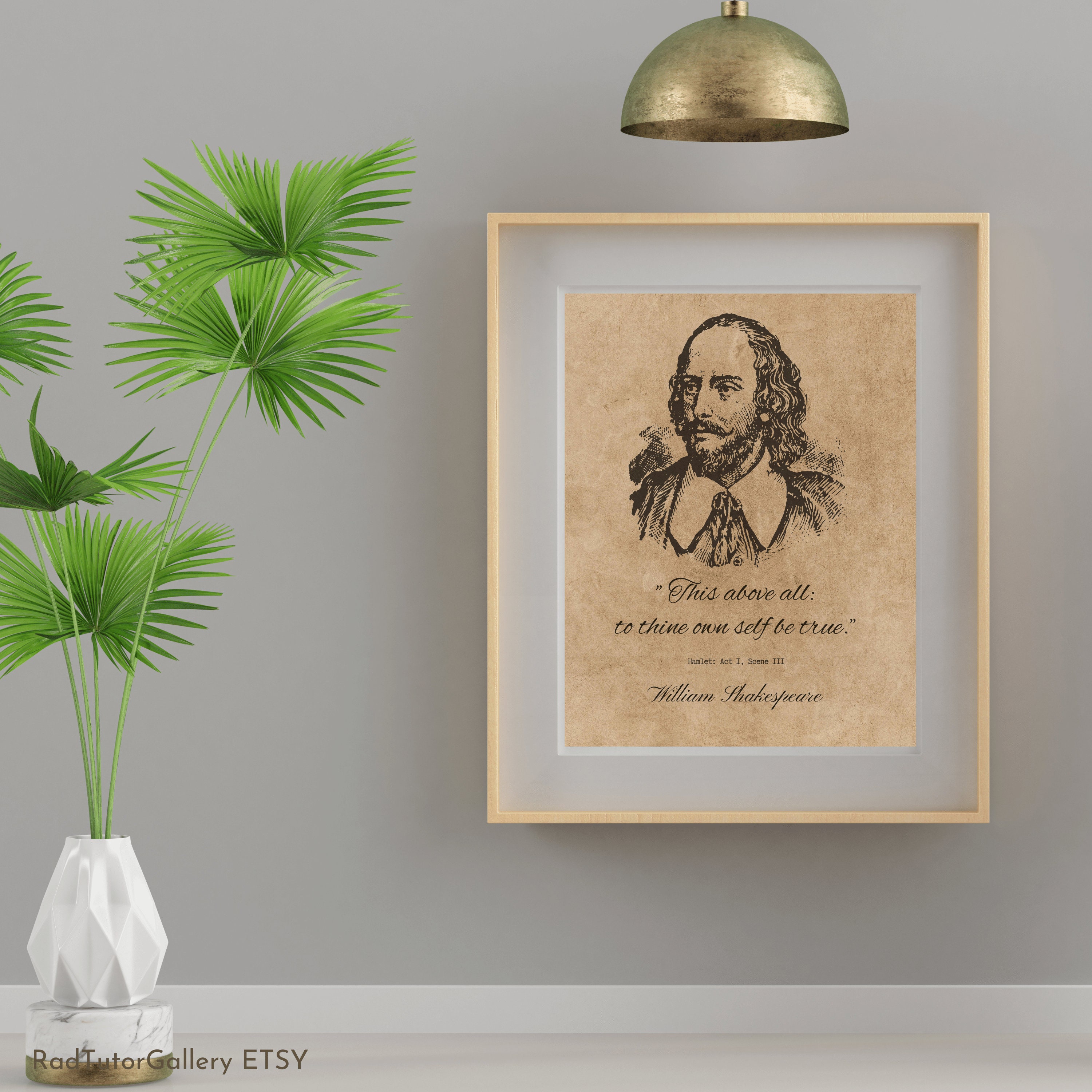 William Shakespeare Quote Wall Art, Printable Quotes From Literature ...