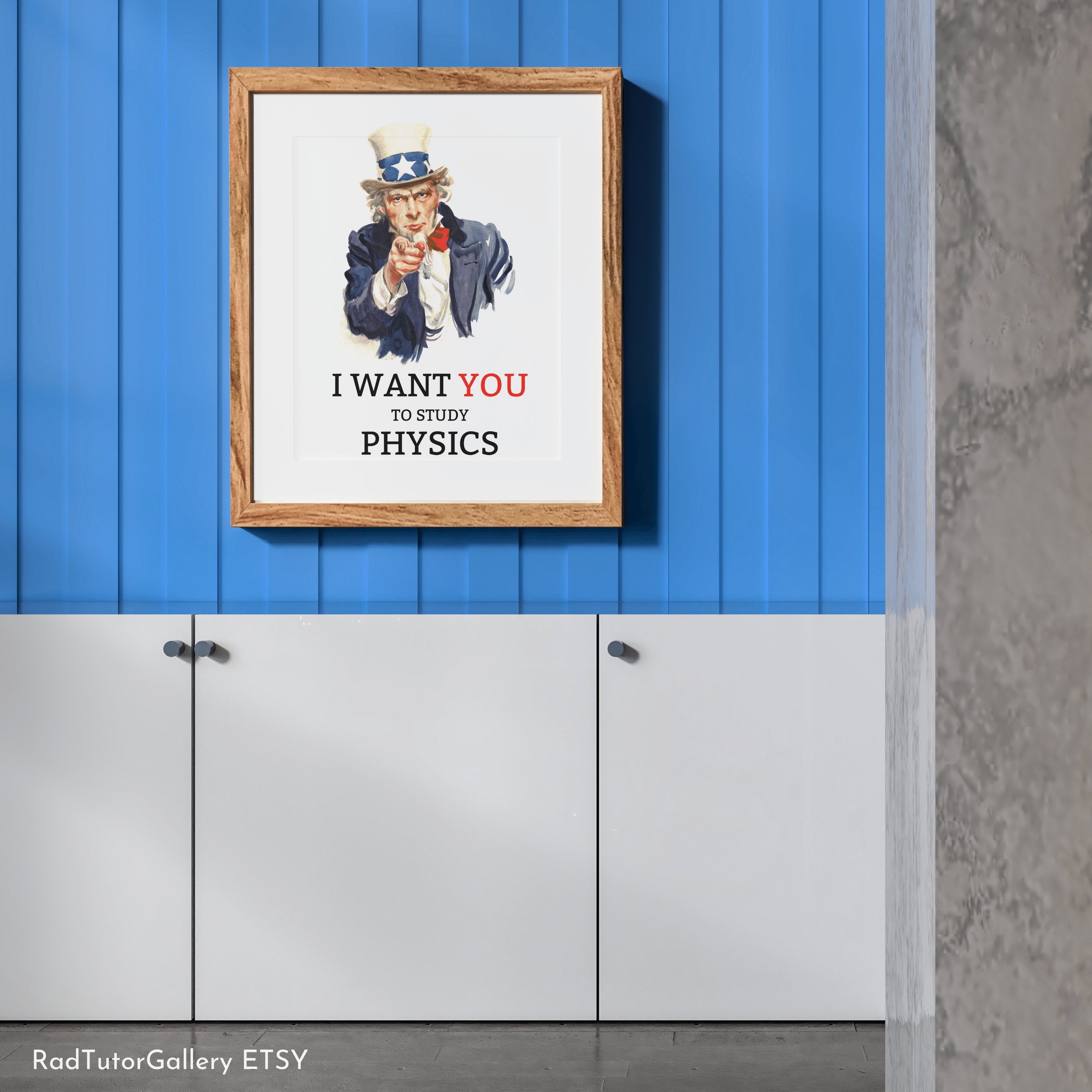 Custom Uncle Sam Poster I Want You, Patriotic Gift, Classroom Decor ...