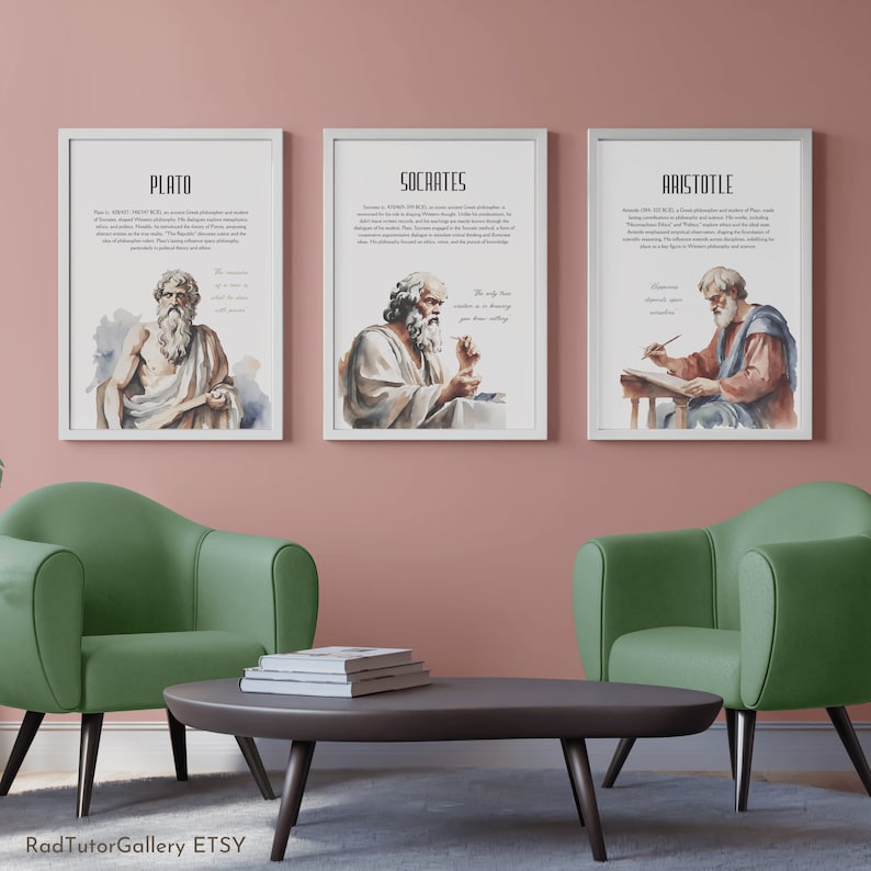 Famous Philosophers, Historical Figures Wall Art, Inspirational Quotes ...