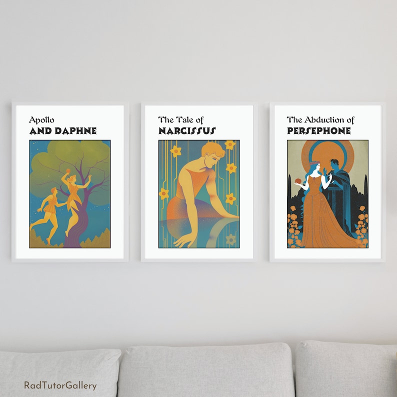 Popular Greek Myths and Legends, Greek Gods Poster, Greek Mythology ...