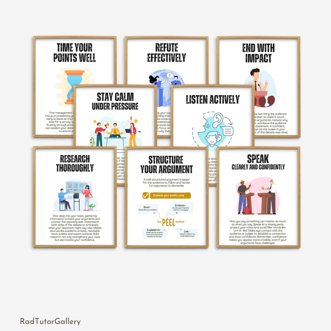 Debate Strategies Posters, Public Speaking Tip , Speaking Improvement ...
