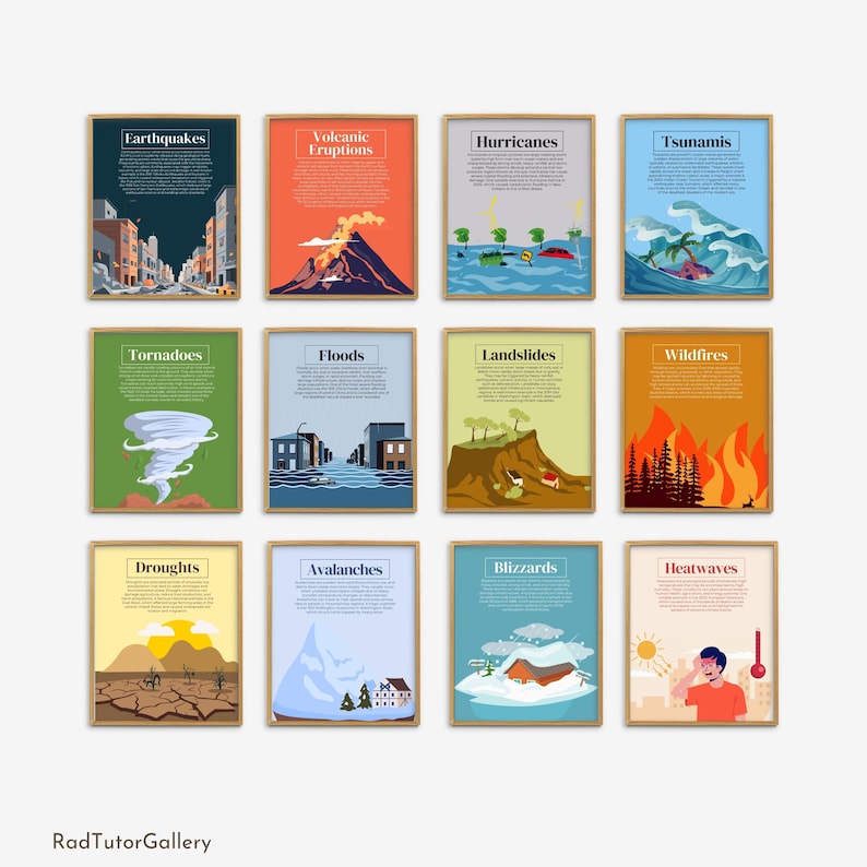 Natural Disasters Bulletin Board, Ecology Posters, High School Science ...