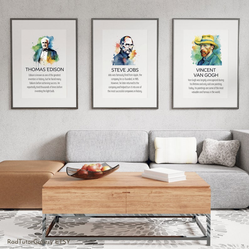 Famous Failures Posters Set of 10, Inspirational Posters, Classroom ... Famous Failures Posters Set of 10, Inspirational Posters, Classroom ...