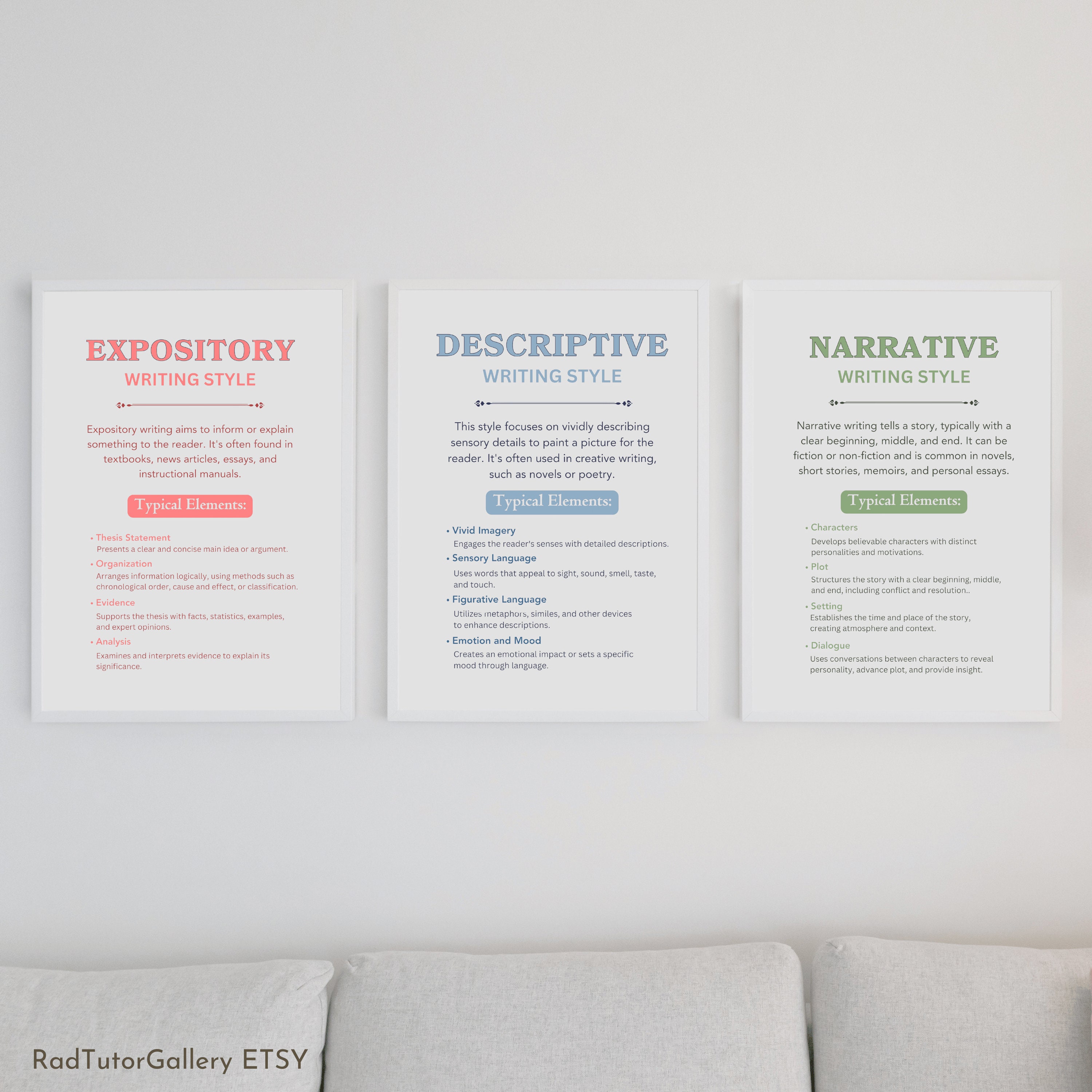 Text Types Posters, Types of Writing Posters, Educational Poster ...