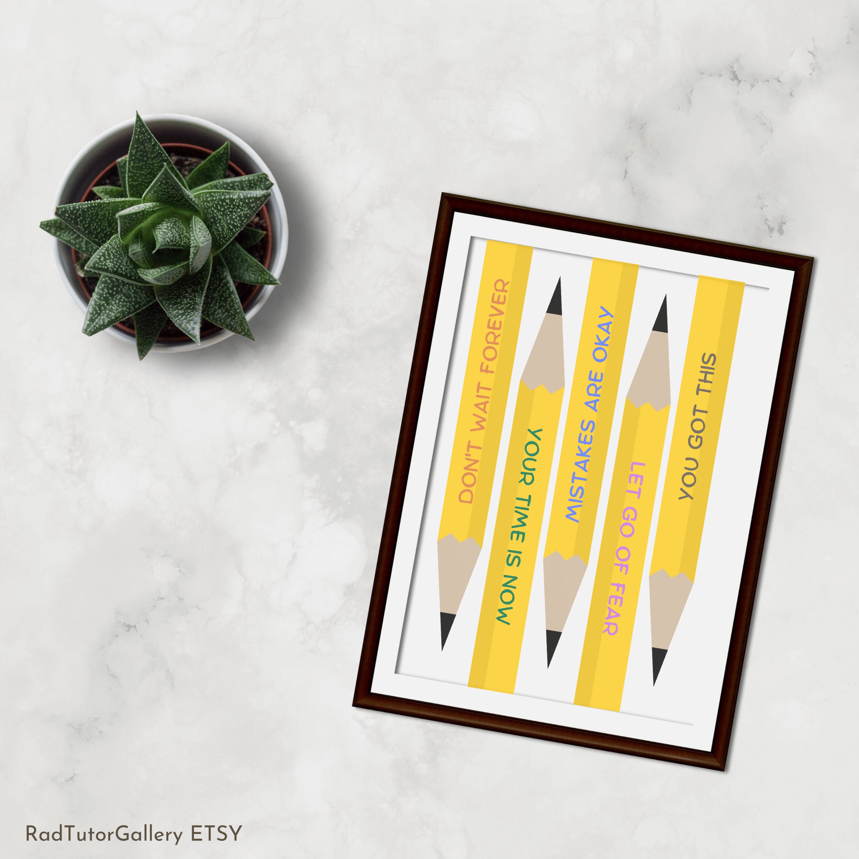 Start Now Motivational Poster, Fun Growth Mindset Digital Download ...