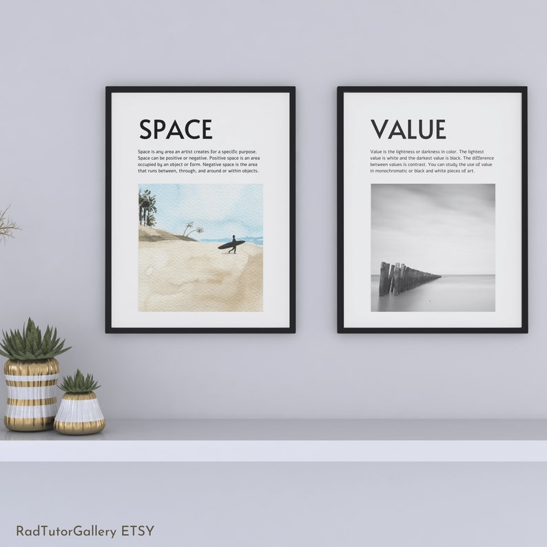 Elements Of Art Sets Of 8 Classroom Decor Bundle Principles Etsy