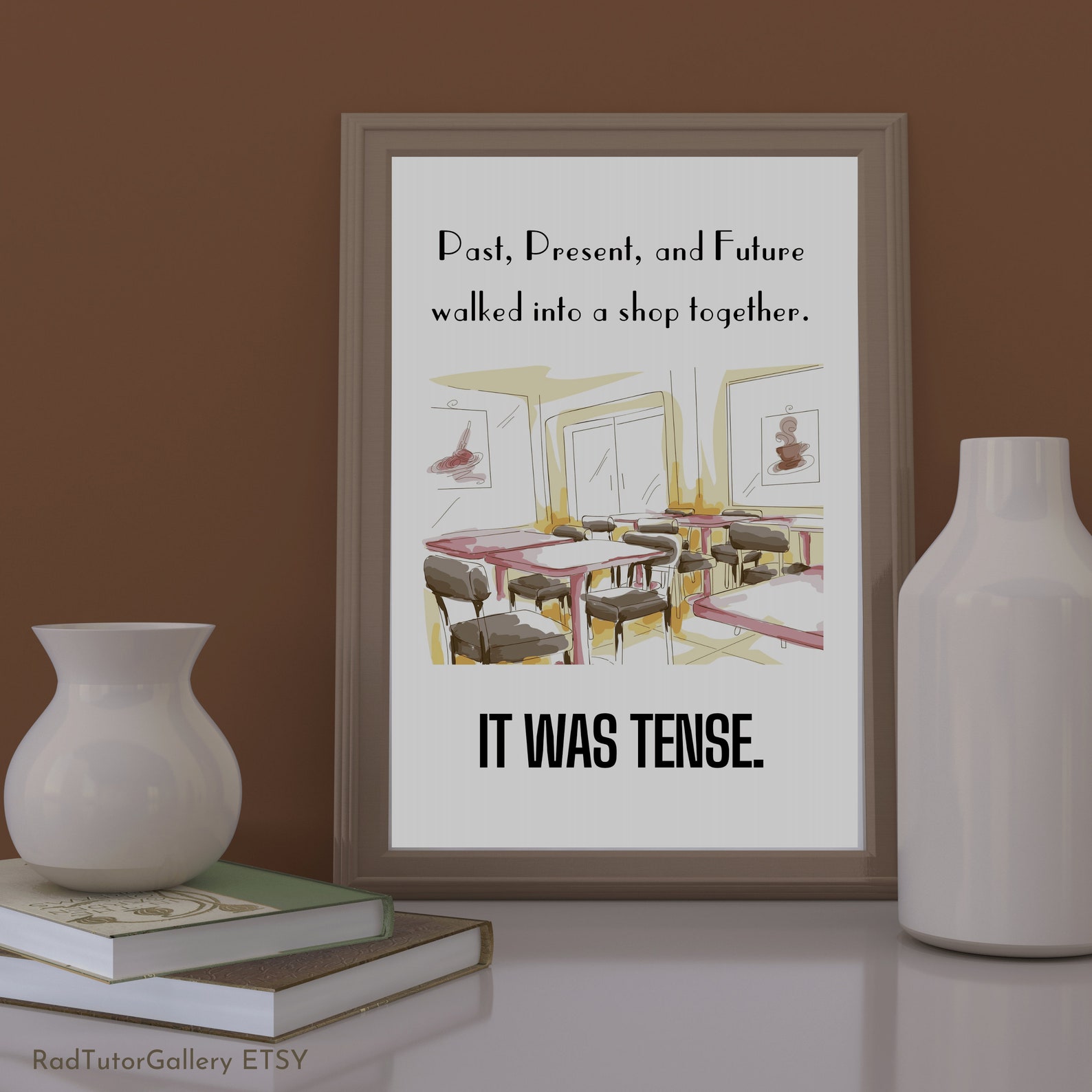 Funny Grammar English Poster, English Classroom Decor, Grammar Pun ...
