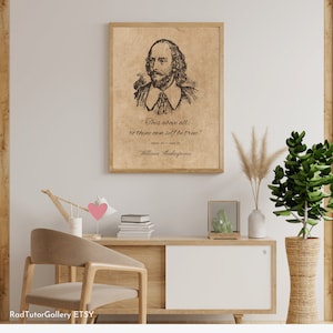 William Shakespeare Quote Wall Art, Printable Quotes From Literature ...