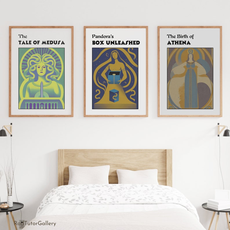 Popular Greek Myths and Legends, Greek Gods Poster, Greek Mythology ...