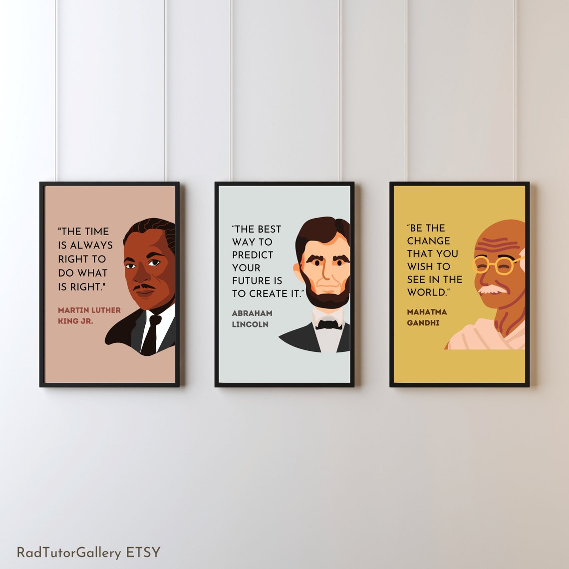 Historical Figures Wall Art Famous Inspirational Quotes - Etsy