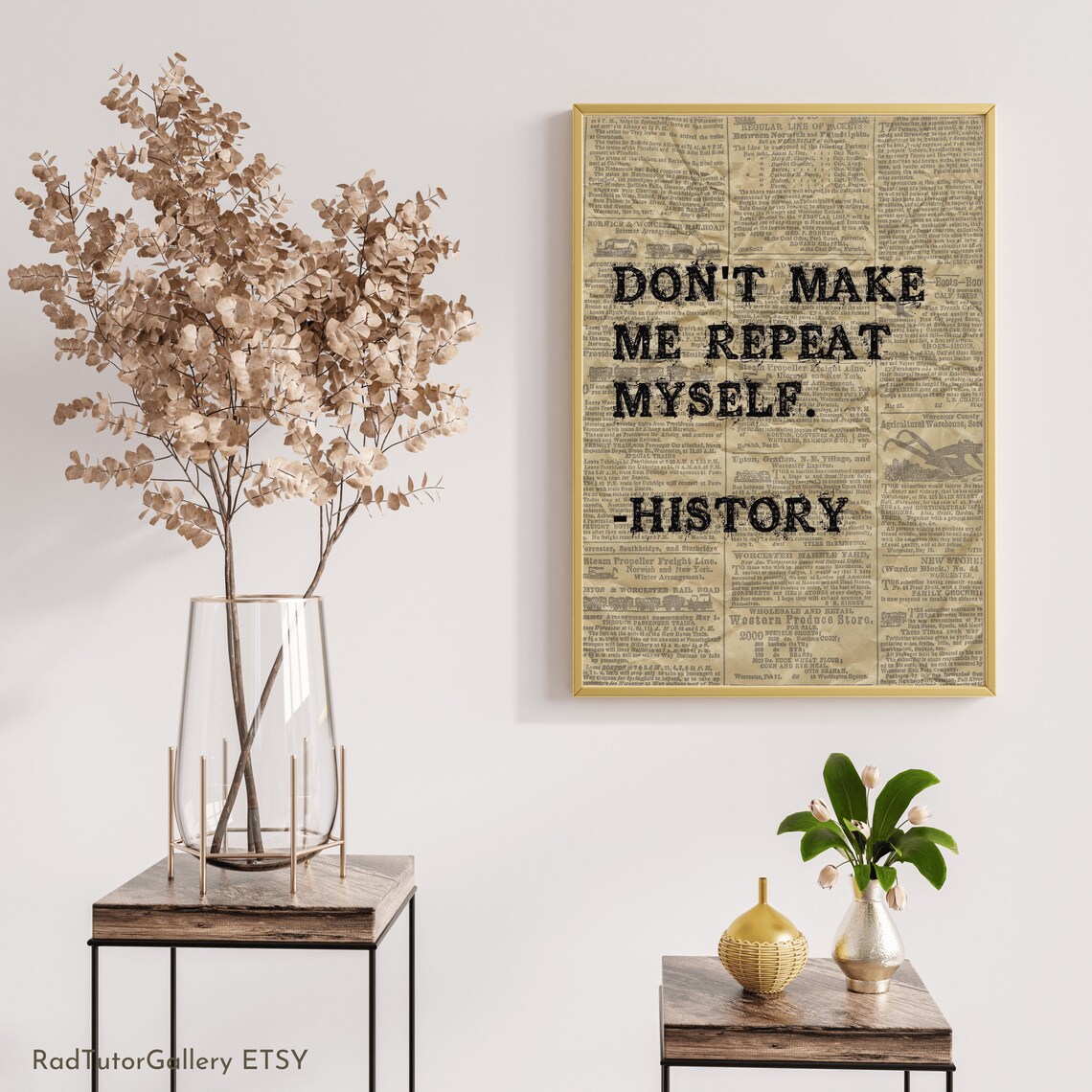 History Classroom Decor History Printable Wall Art Don't - Etsy