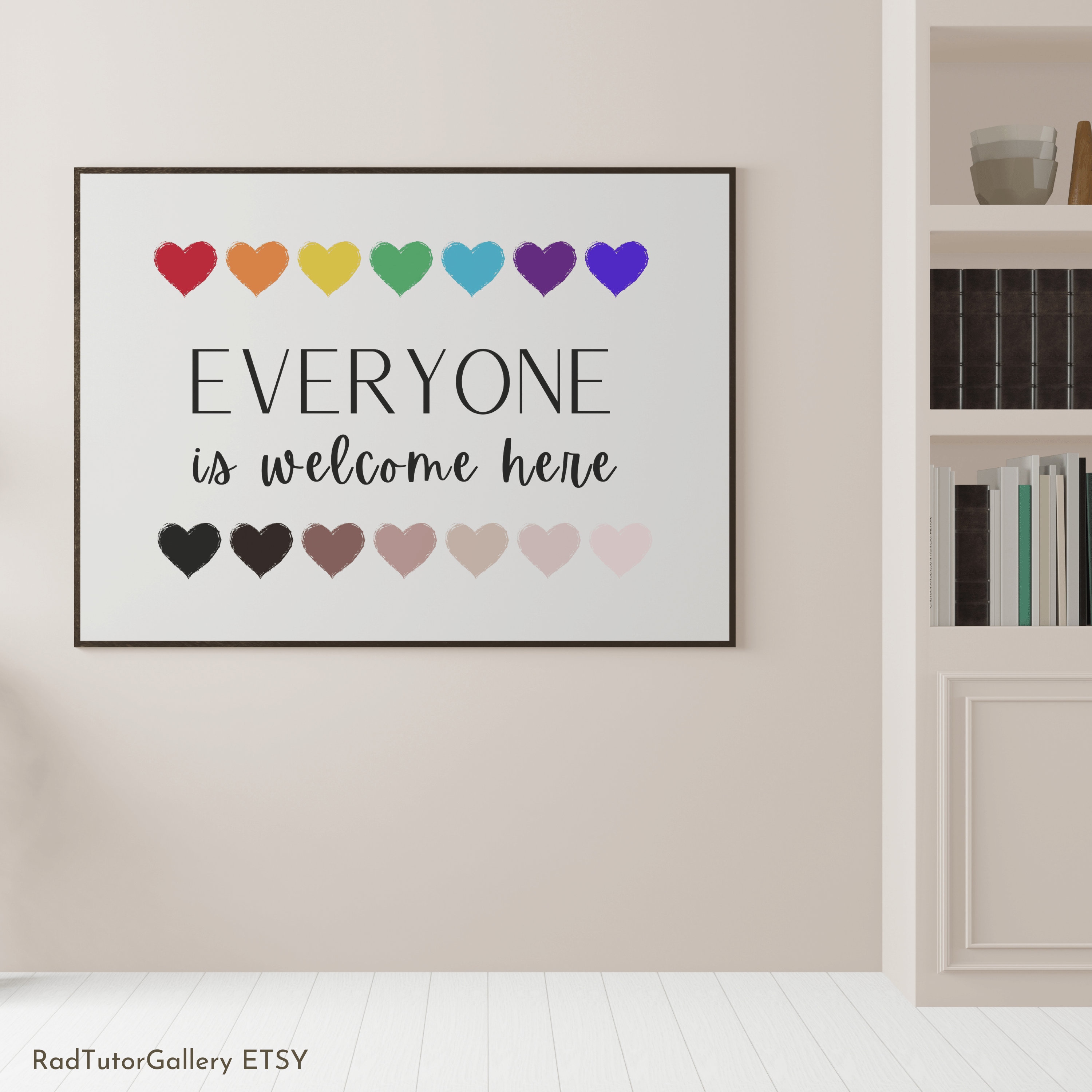 Everyone is Welcome Here Printable Classroom Decor, in This Classroom ...