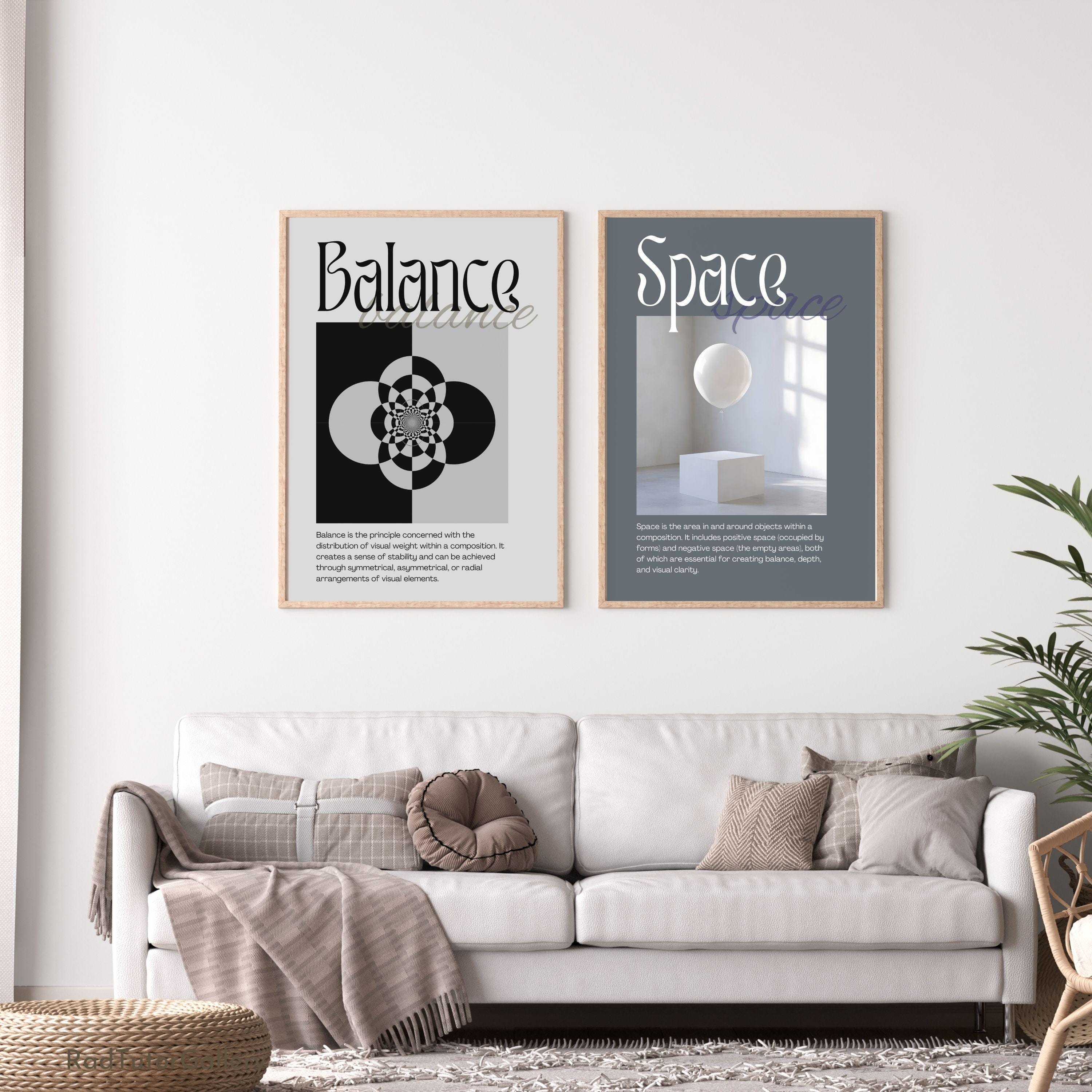 Elements of Art and Principles of Design Posters Set, Classroom Decor ...