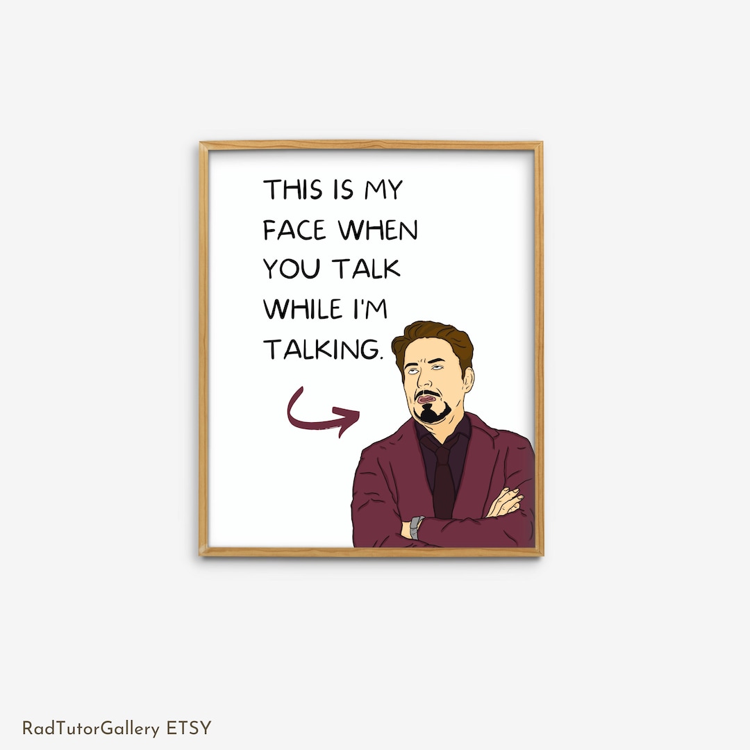Funny Classroom Poster, Classroom Management Print, RDJ Wall Art ...