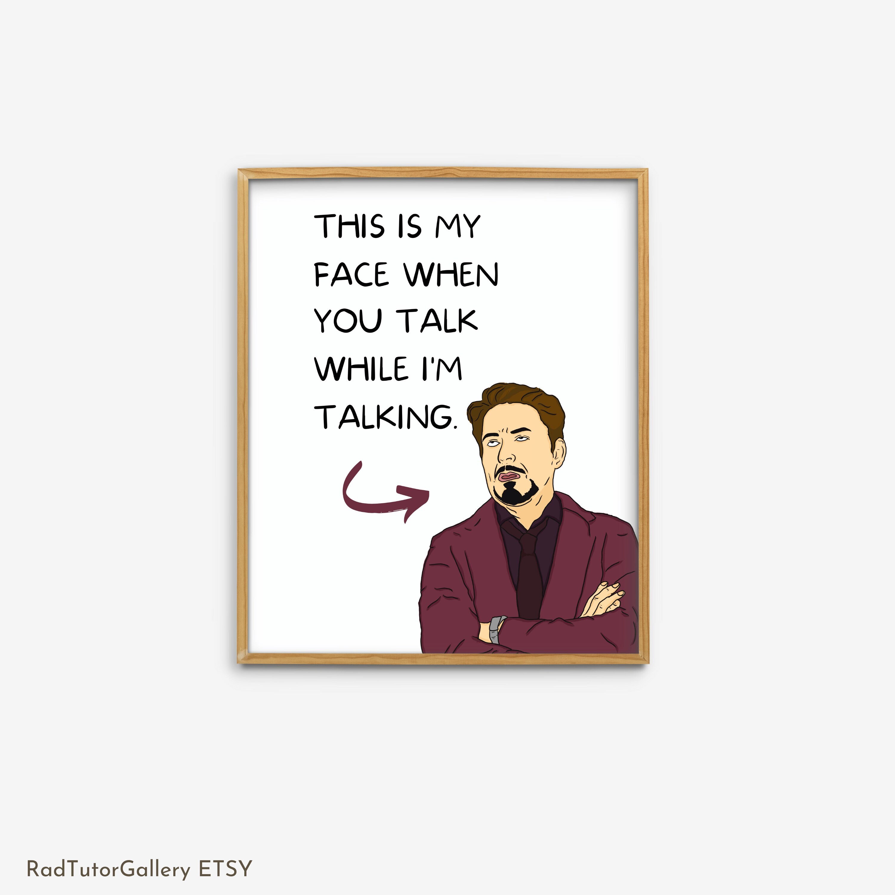 Funny Classroom Poster, Classroom Management Print, RDJ Wall Art ...