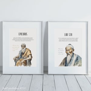 Famous Philosophers, Historical Figures Wall Art, Inspirational Quotes ...