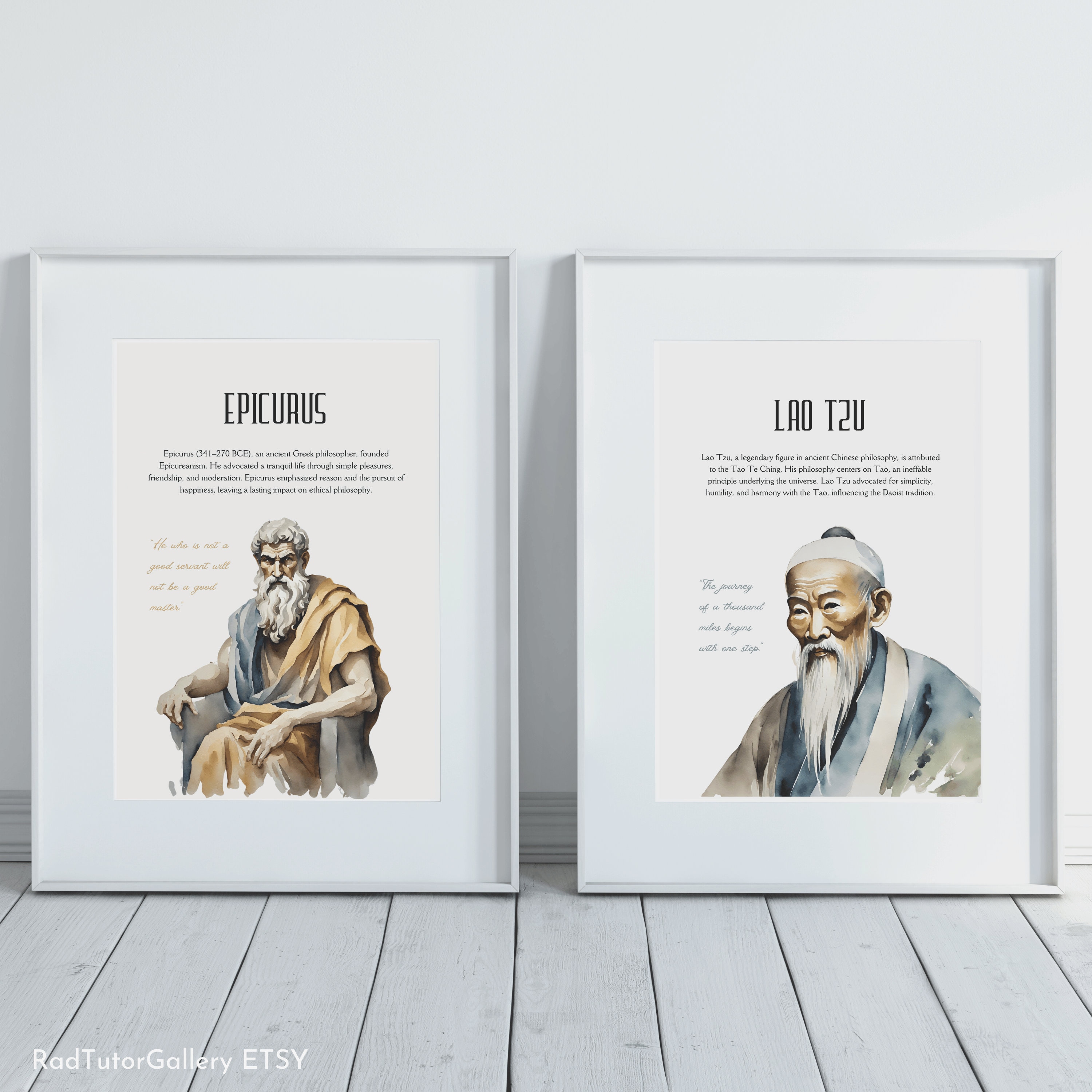 Famous Philosophers, Historical Figures Wall Art, Inspirational Quotes ...