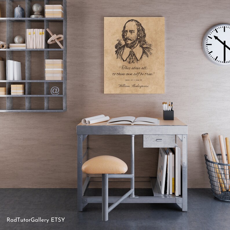 William Shakespeare Quote Wall Art, Printable Quotes From Literature ...