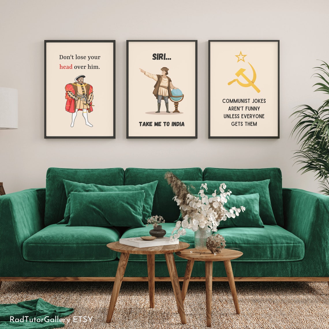 History Jokes Posters Funny History Teacher Posters History - Etsy