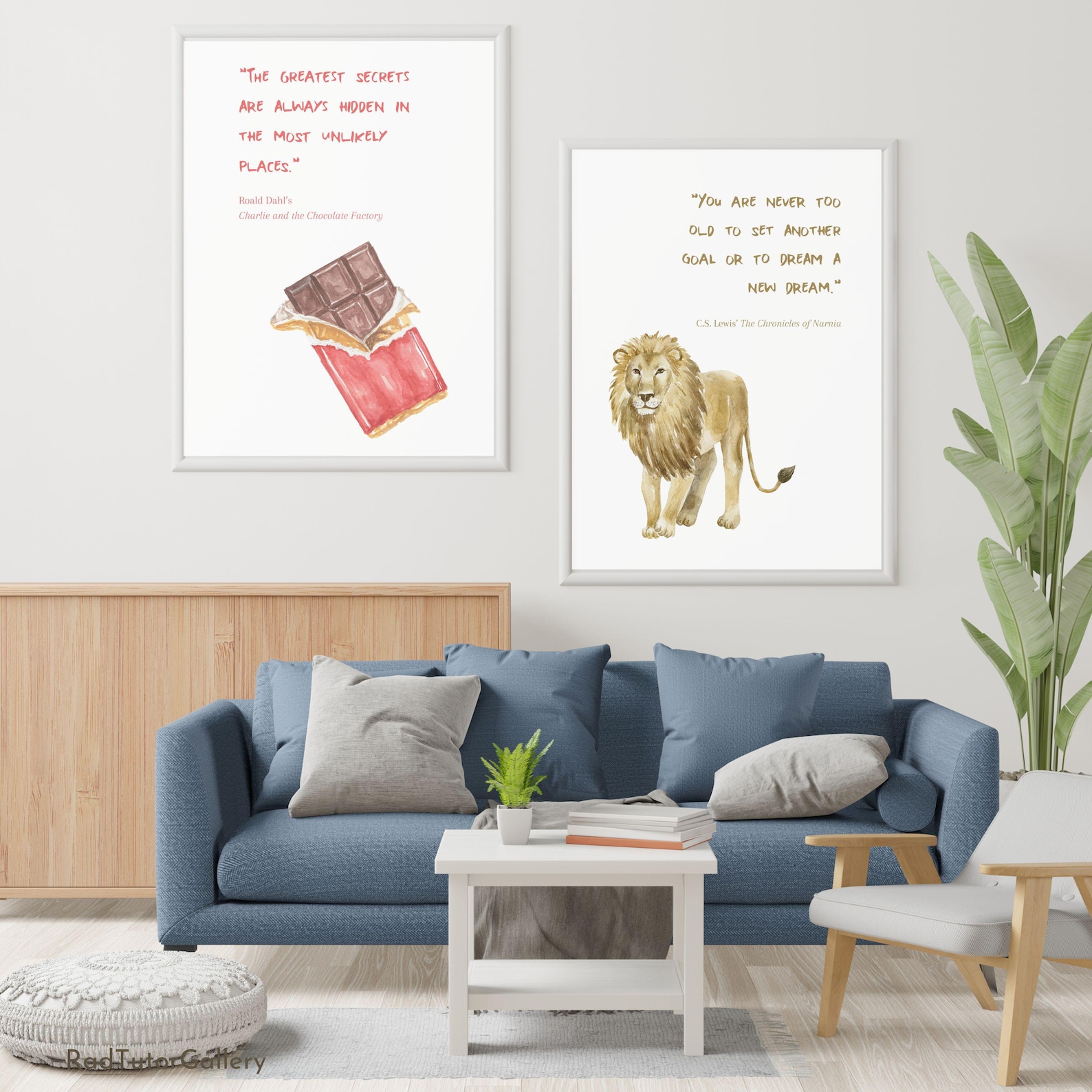 Popular Children's Literature Inspirational Quote Print Set, Nursery ...