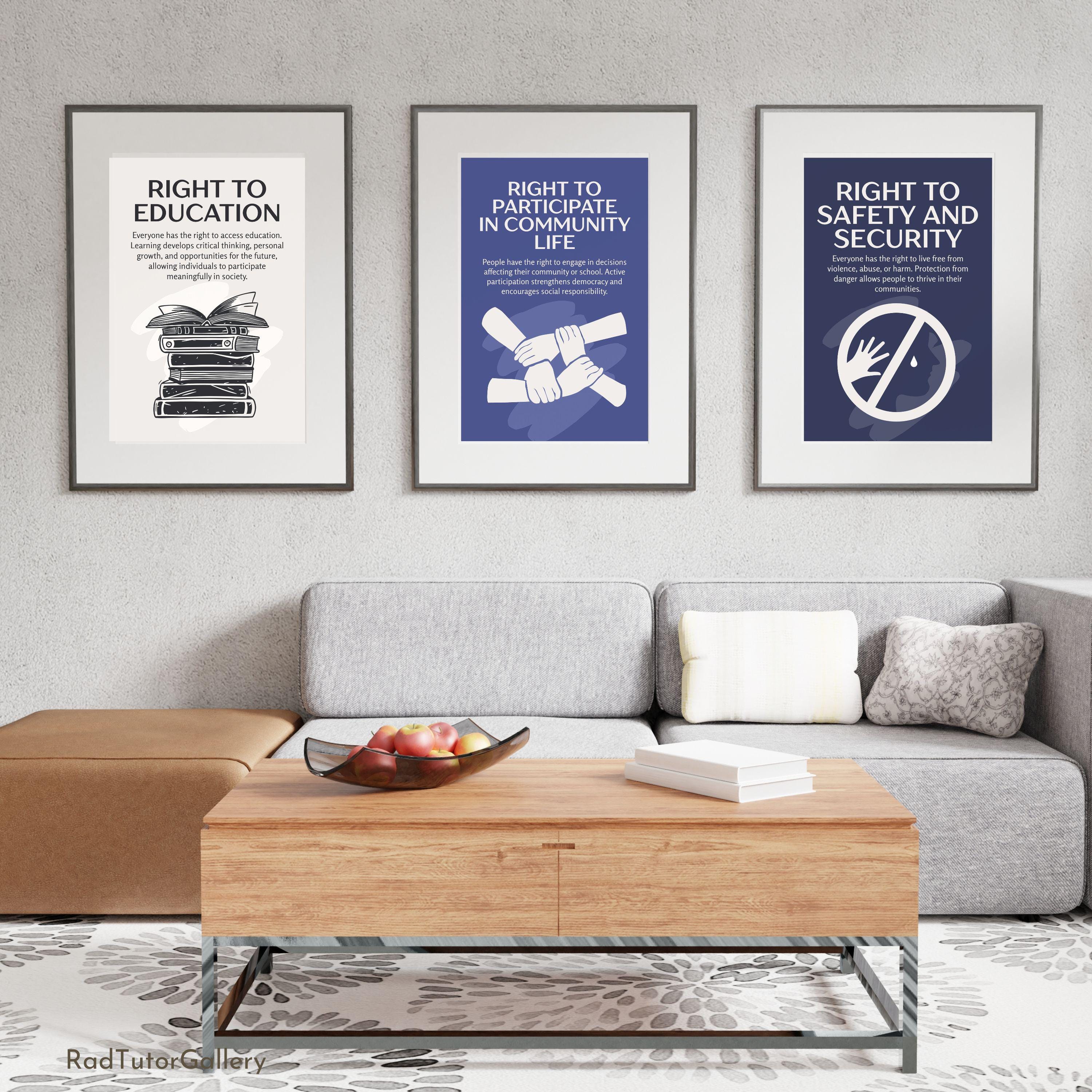 Core Human Rights Posters, Human Rights Prints, Social Justice ...