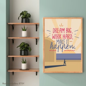 Retro Growth Mindset Classroom Poster Set of 6, Groovy Classroom Decor ...