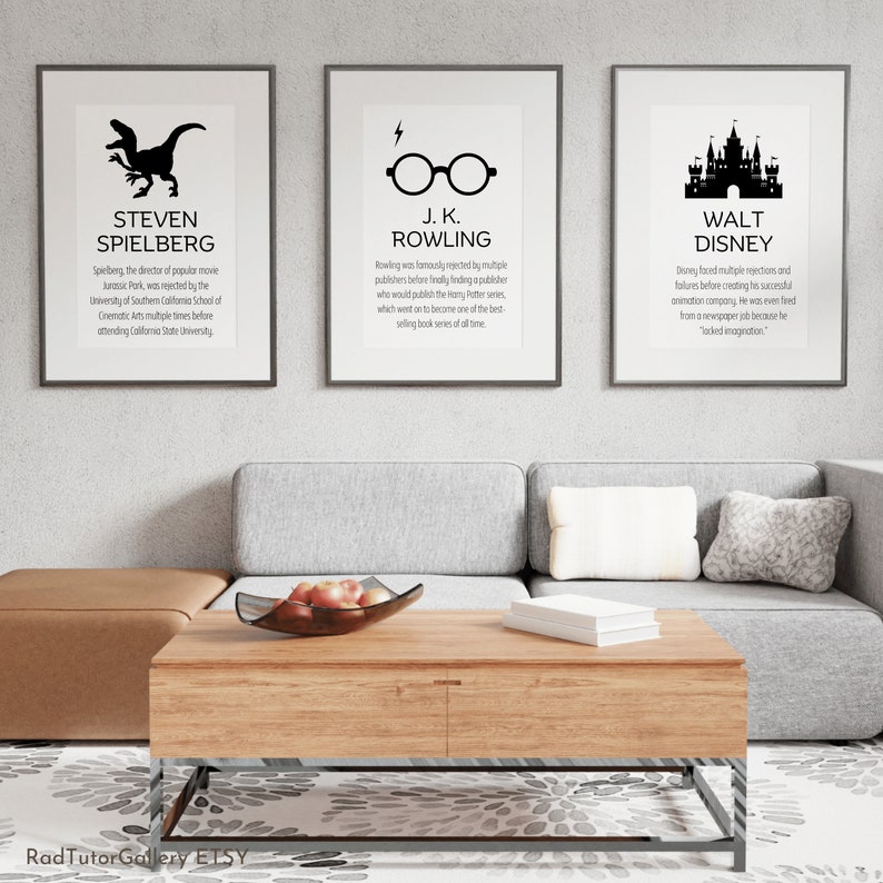 Famous Failures Posters Set of 10 Inspirational Posters - Etsy