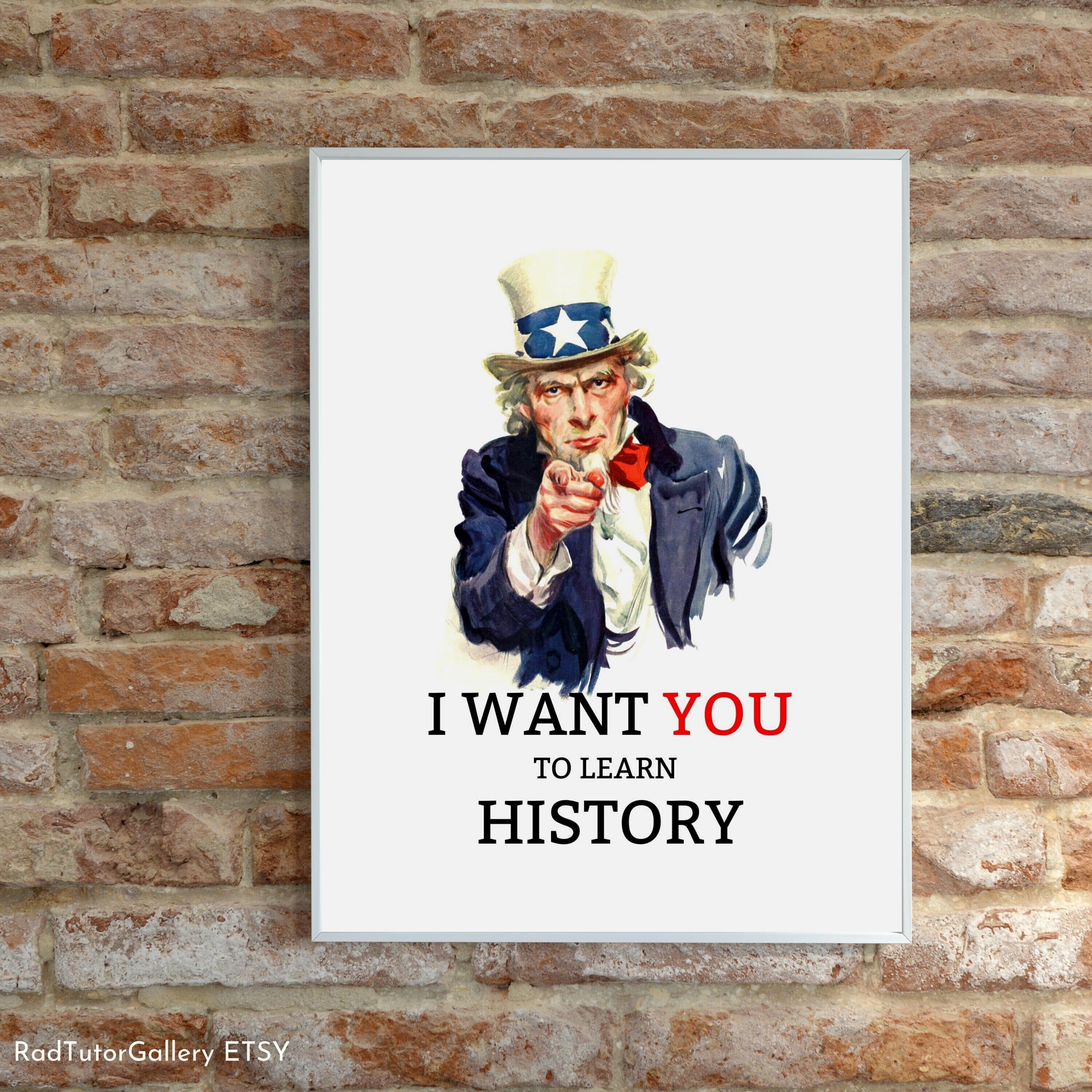 Uncle Sam History Classroom Posters, History Classroom Theme Art ...