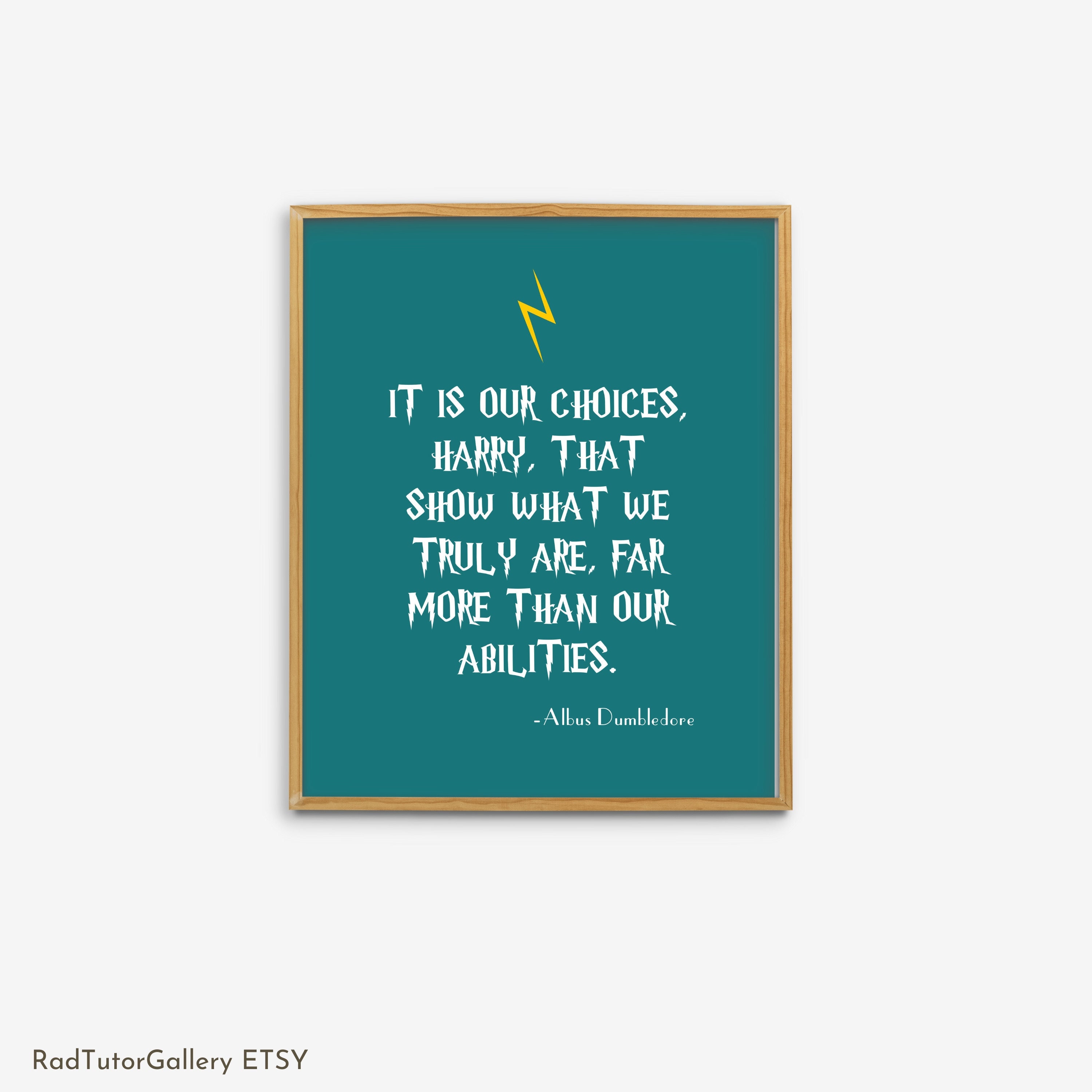 Albus Dumbledore Inspirational Quote, Printable Poster, Classroom Decor ...