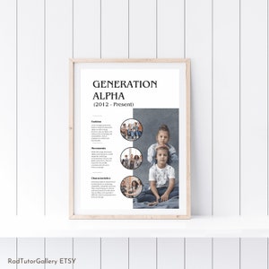 Generations Posters, History Classroom Decor, History Prints, History ...