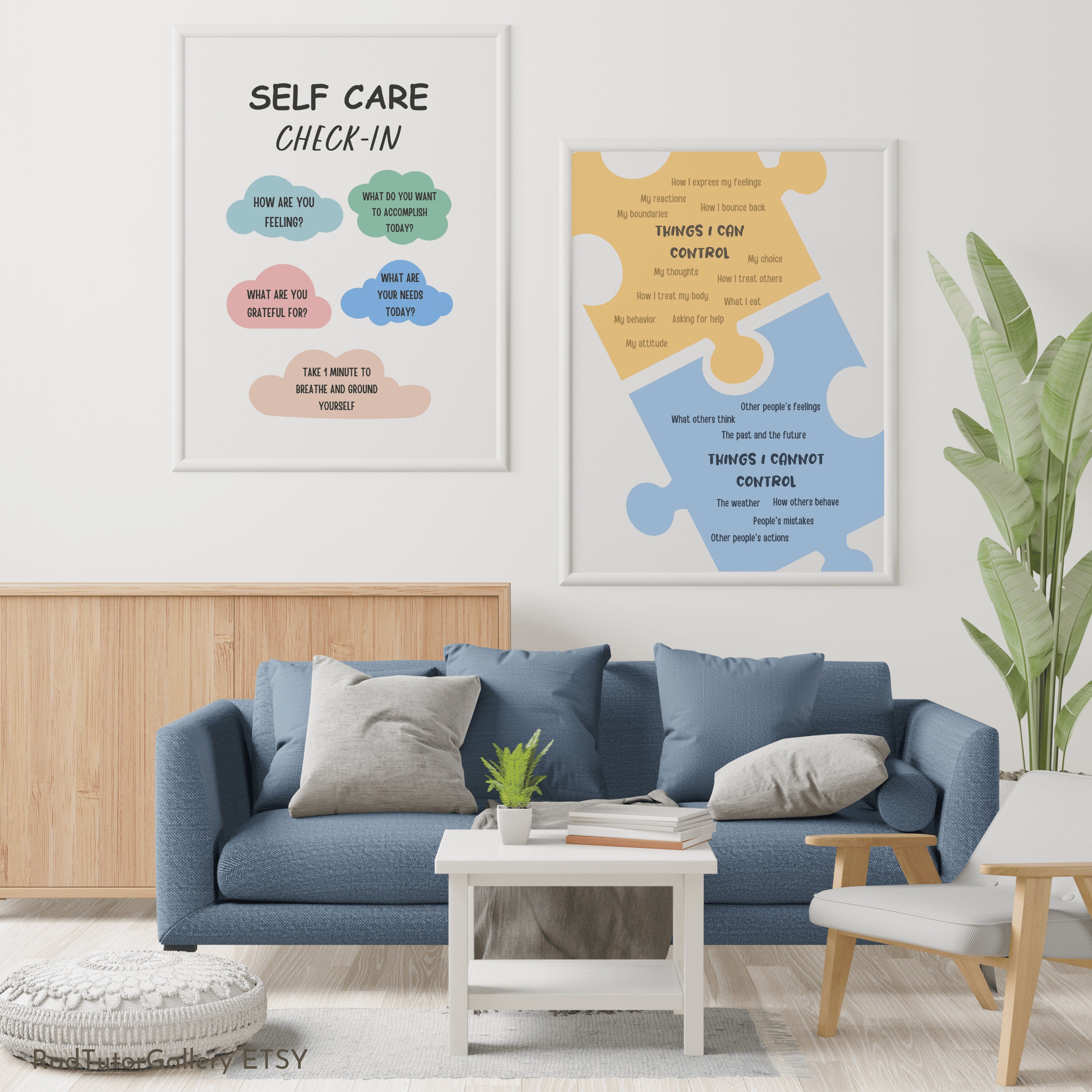 9 School Counseling Posters for School Psychologist, Therapy Office ...