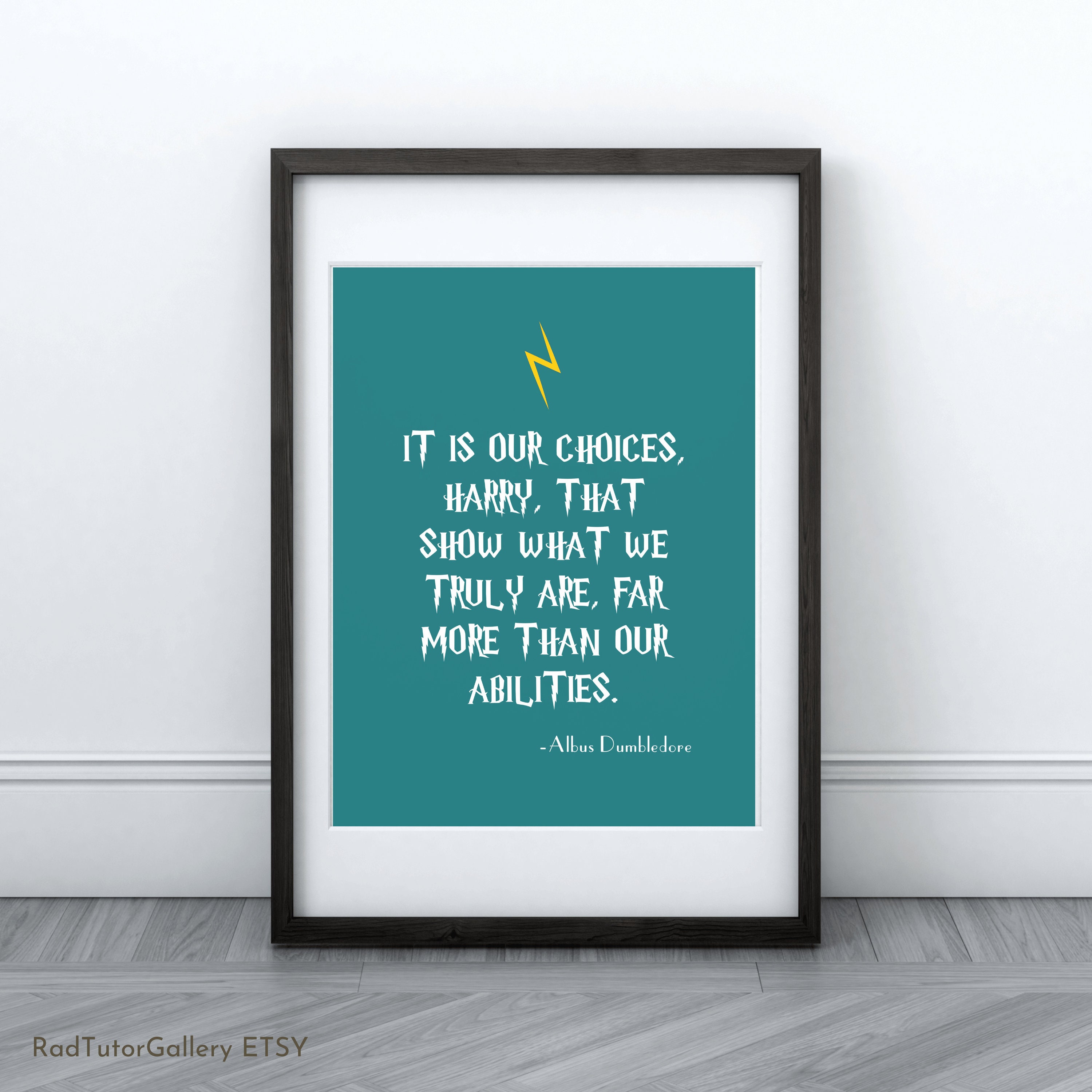 Albus Dumbledore Inspirational Quote, Printable Poster, Classroom Decor ...