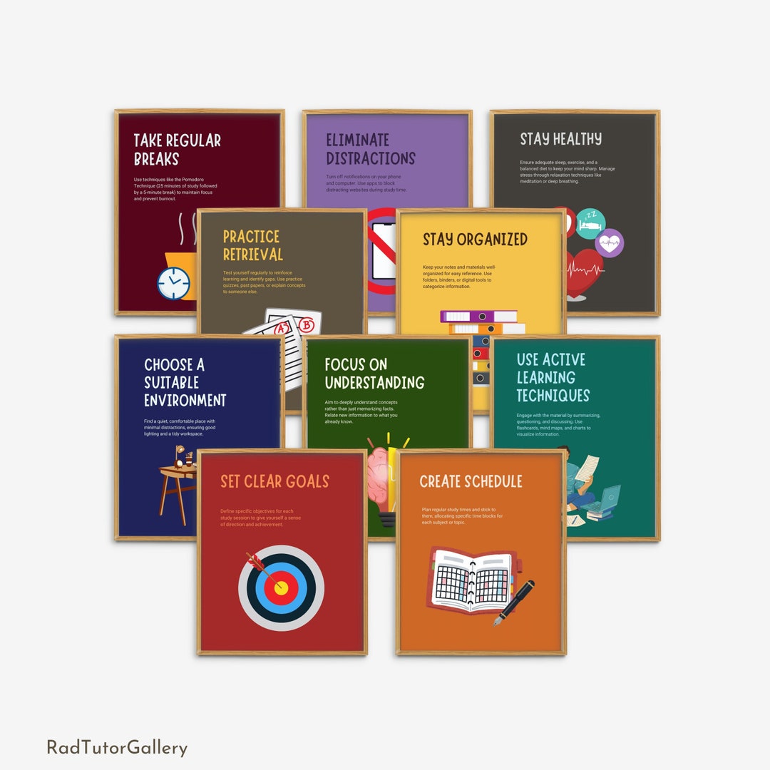 Effective Study Habits Classroom Posters, Classroom Management Print ...