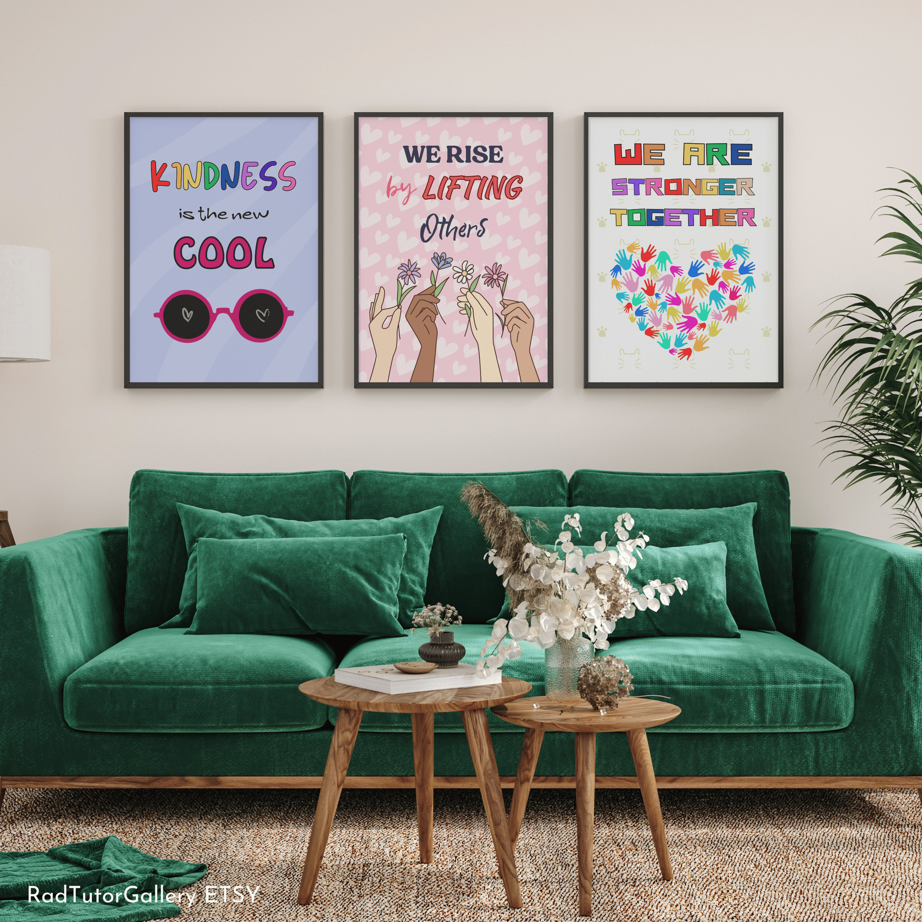 Fun Diversity Classroom Poster Set of 6, Groovy Classroom Decor ...