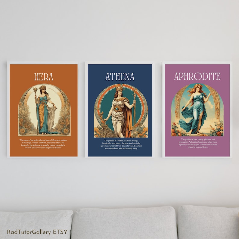 Greek Gods Educational Poster, Ancient Greek Gods and Goddesses, Greek ...