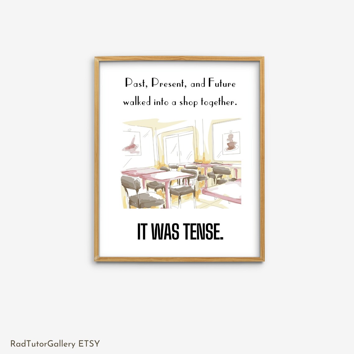 Funny Grammar English Poster, English Classroom Decor, Grammar Pun ...