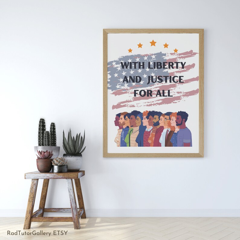 Justice for All Poster Human Rights Poster Social Justice - Etsy