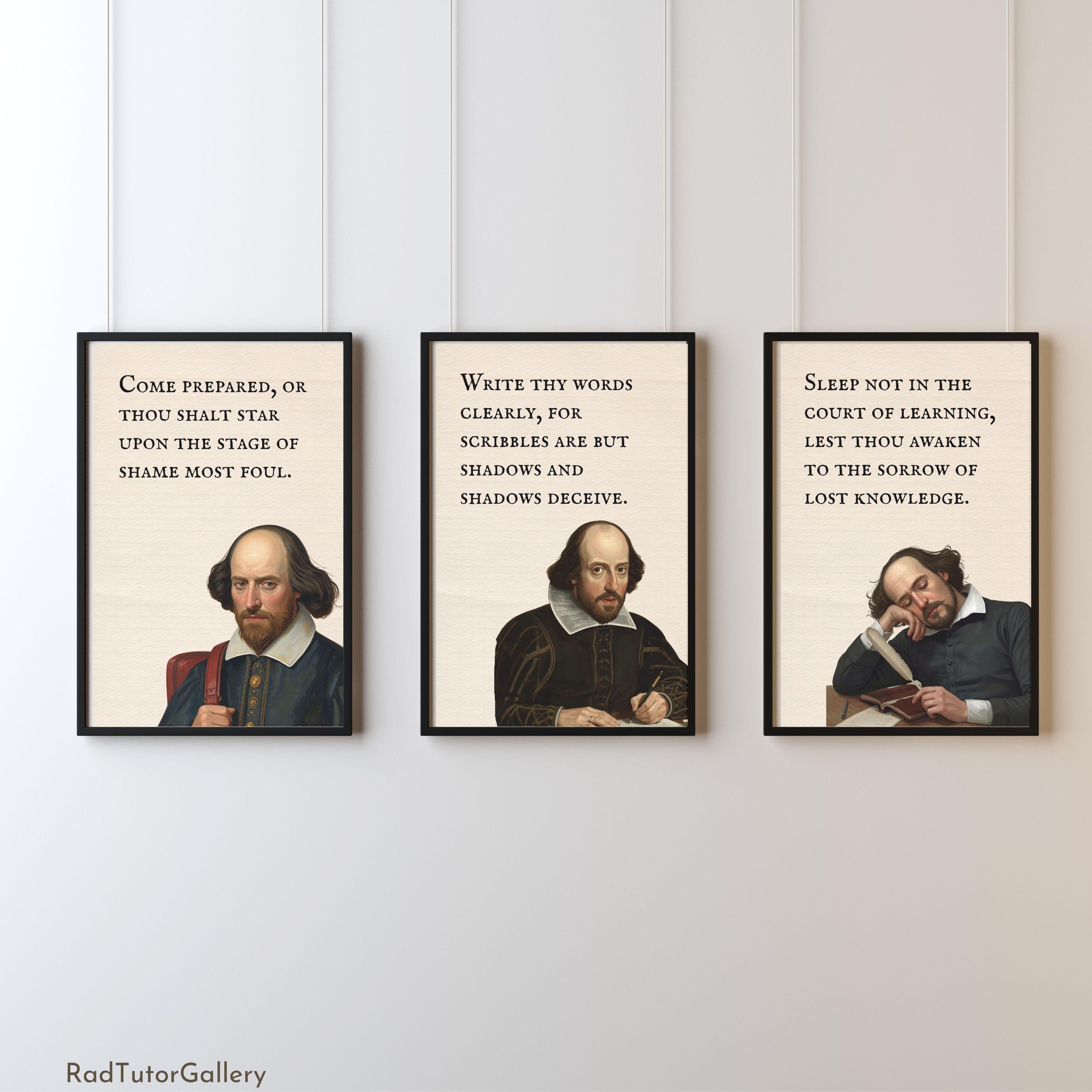 Funny Shakespeare Classroom Rules Poster, Cringey Class Rules Classroom ...