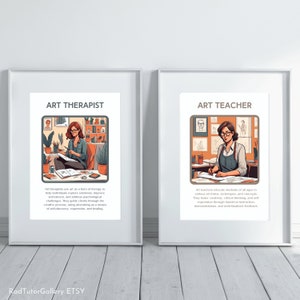 Art Careers Posters Sets of 10, Classroom Decor Bundle, Art Teacher ...