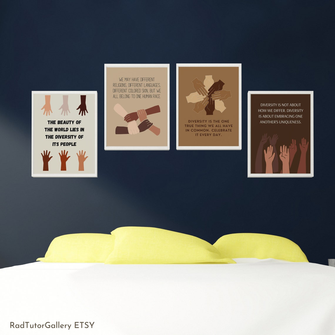 Diversity Inclusion Poster Set of 4 Diversity Poster - Etsy