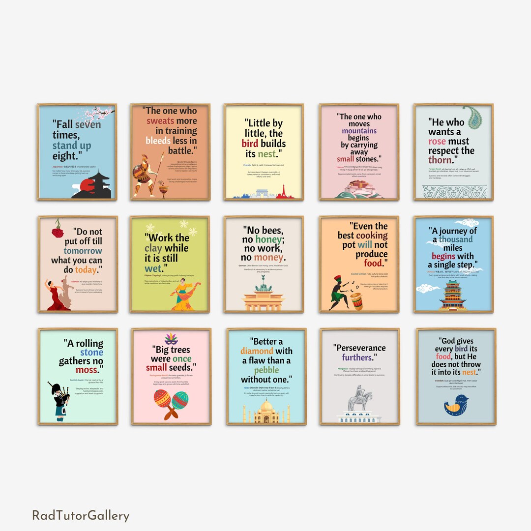 Motivational Proverbs Around the World, Inspirational Posters ...