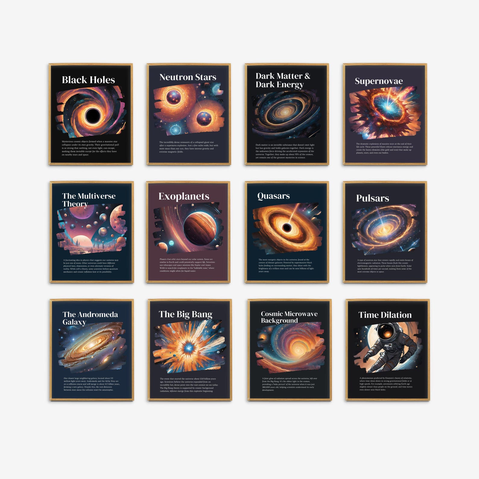 Wonders of the Universe Posters, Space Poster, Printable Educational ...