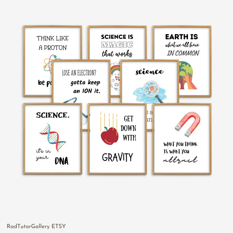 Science Classroom Posters, Science Puns & Quotes, Positive Environment ...