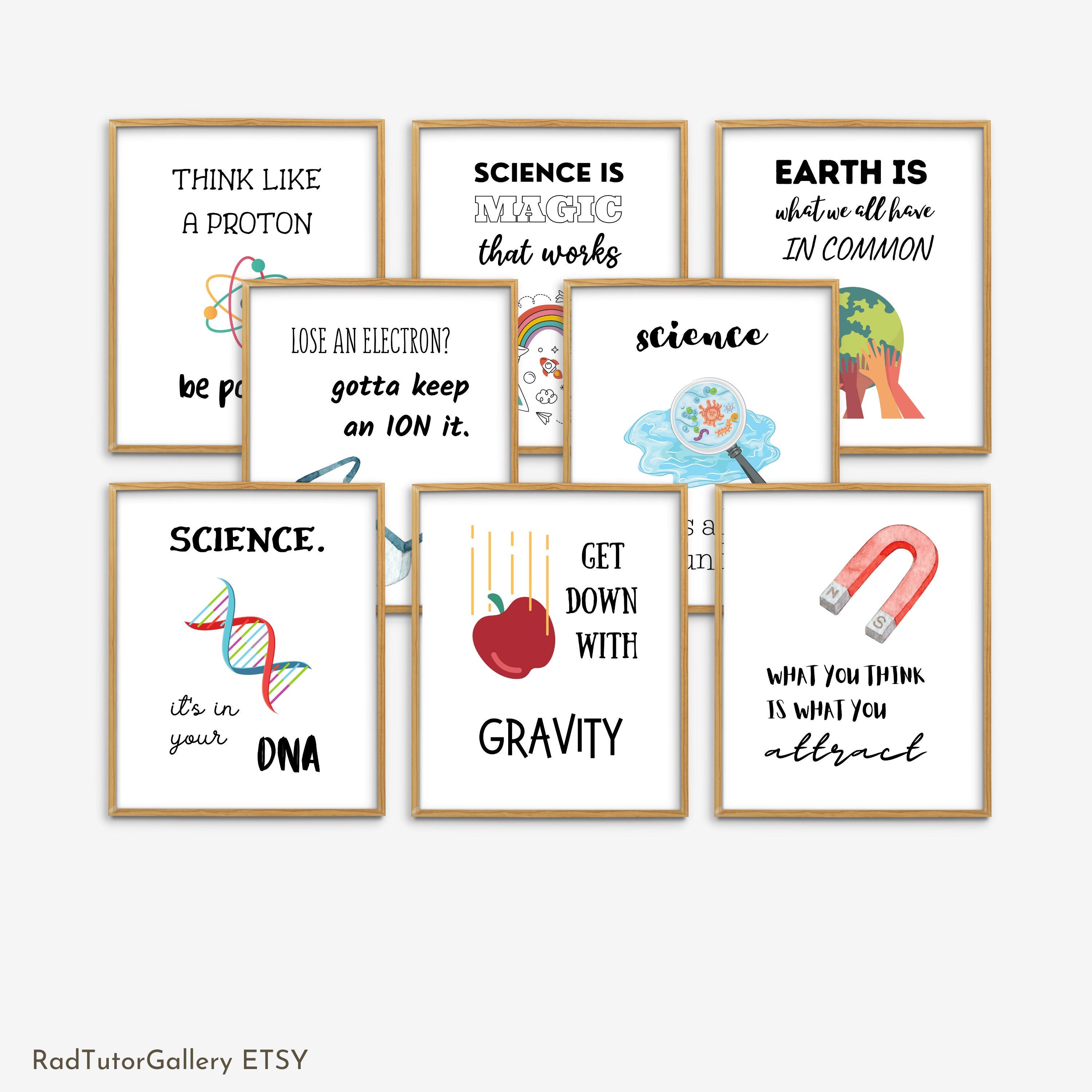 Science Classroom Posters, Science Puns & Quotes, Positive Environment ...