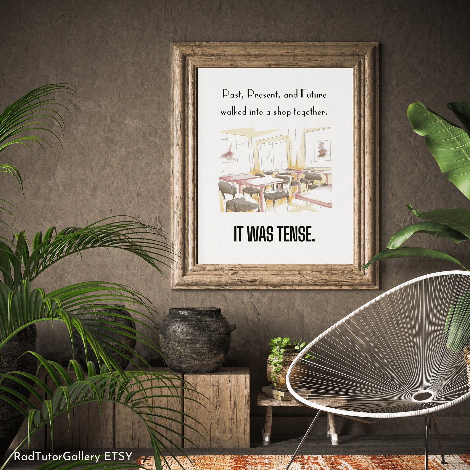 Funny Grammar English Poster, English Classroom Decor, Grammar Pun ...