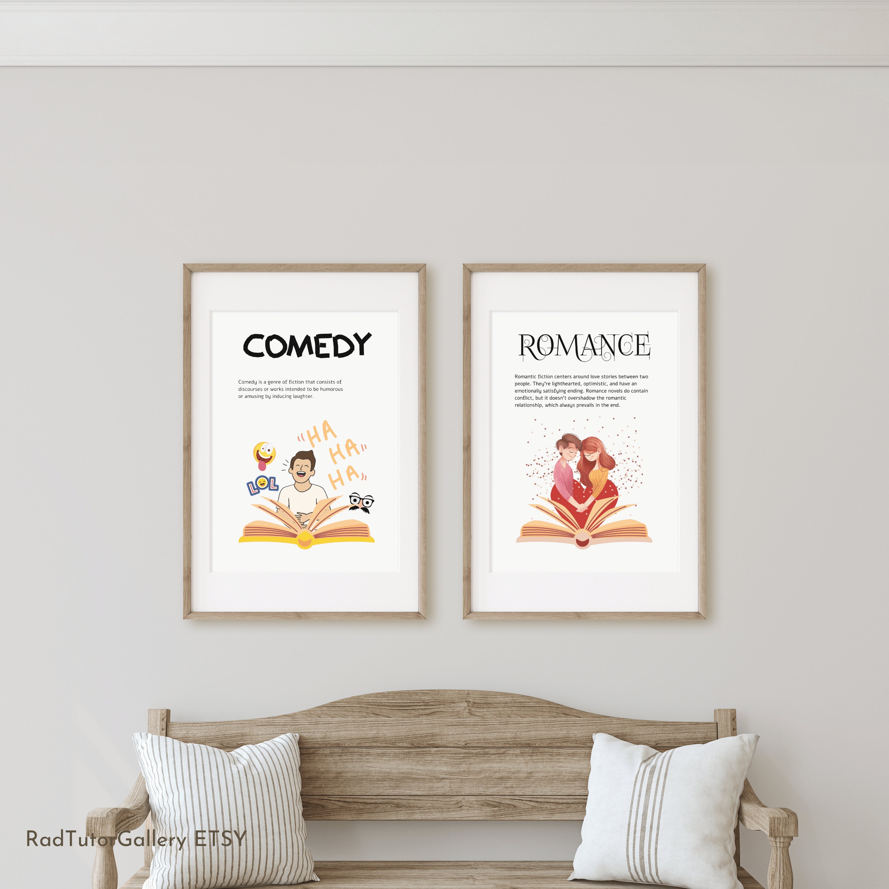Literary Genre Posters Set of 9 Fiction Genres Novel Genres - Etsy