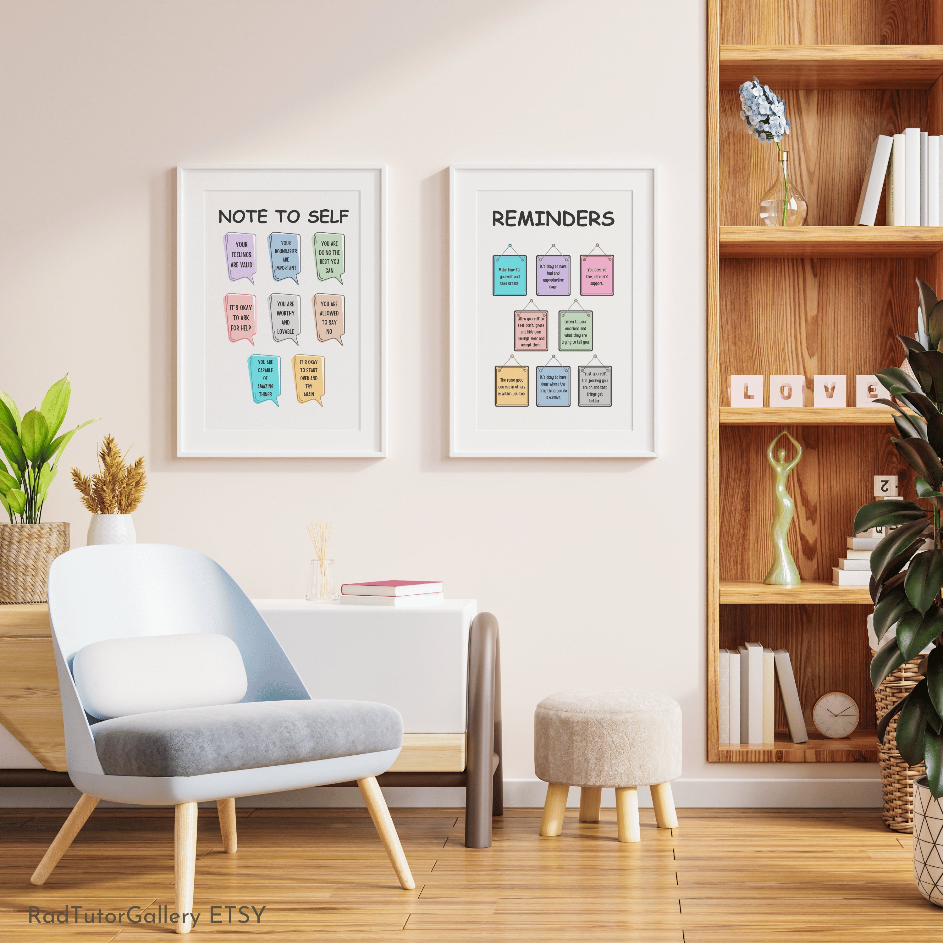9 School Counseling Posters for School Psychologist, Therapy Office ...