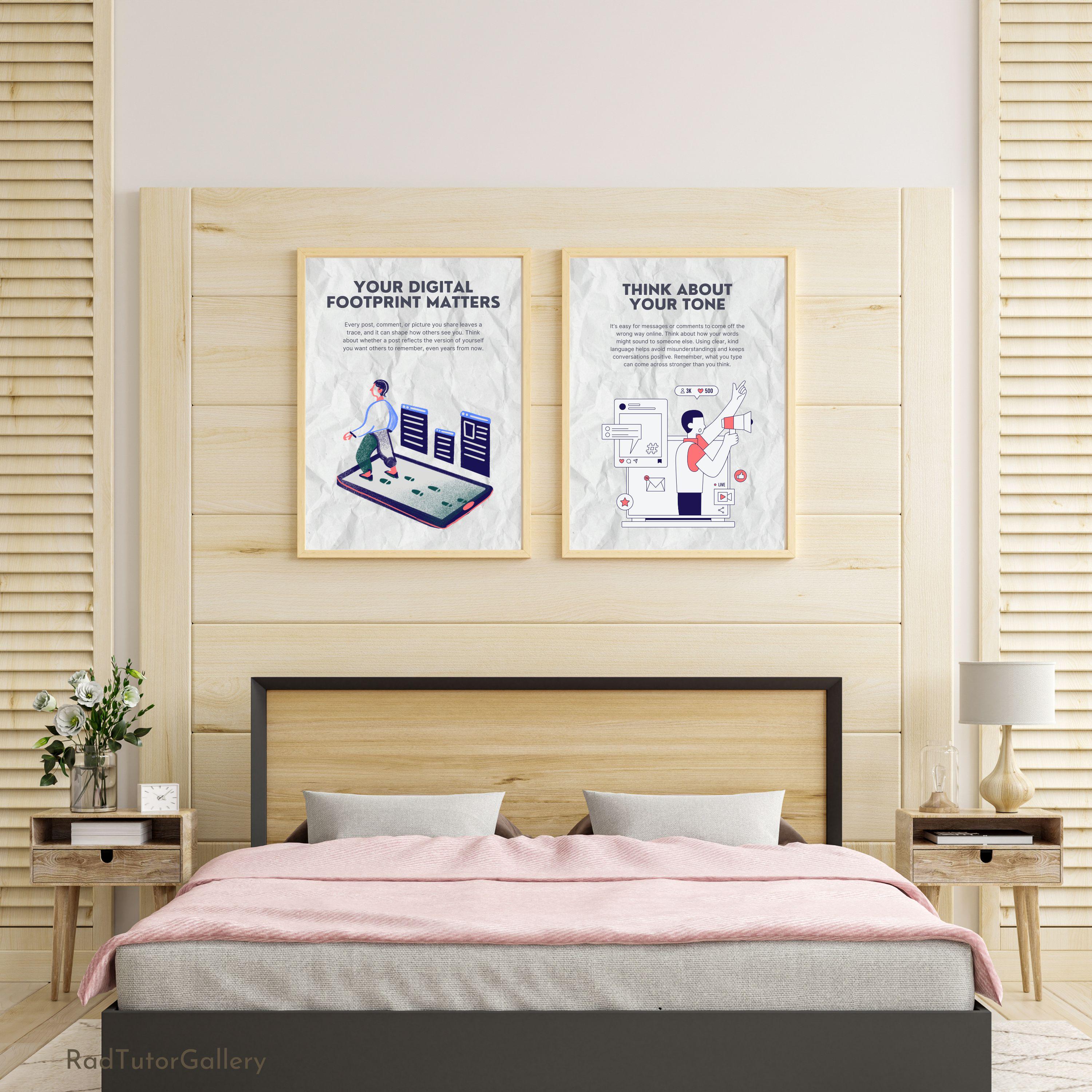 Digital Citizenship Poster Set, Internet Safety IT Classroom Posters ...